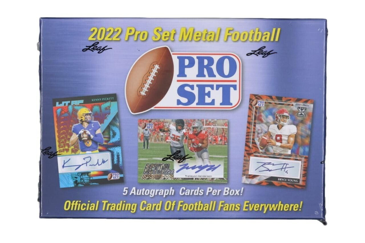 2022 Pro Set Metal Football Hobby Box – Northwest Sportscards