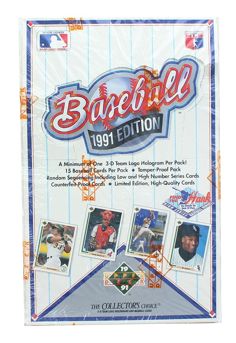 1991 Upper Deck UD High Series Baseball Box (Find the Hank Aaron ...