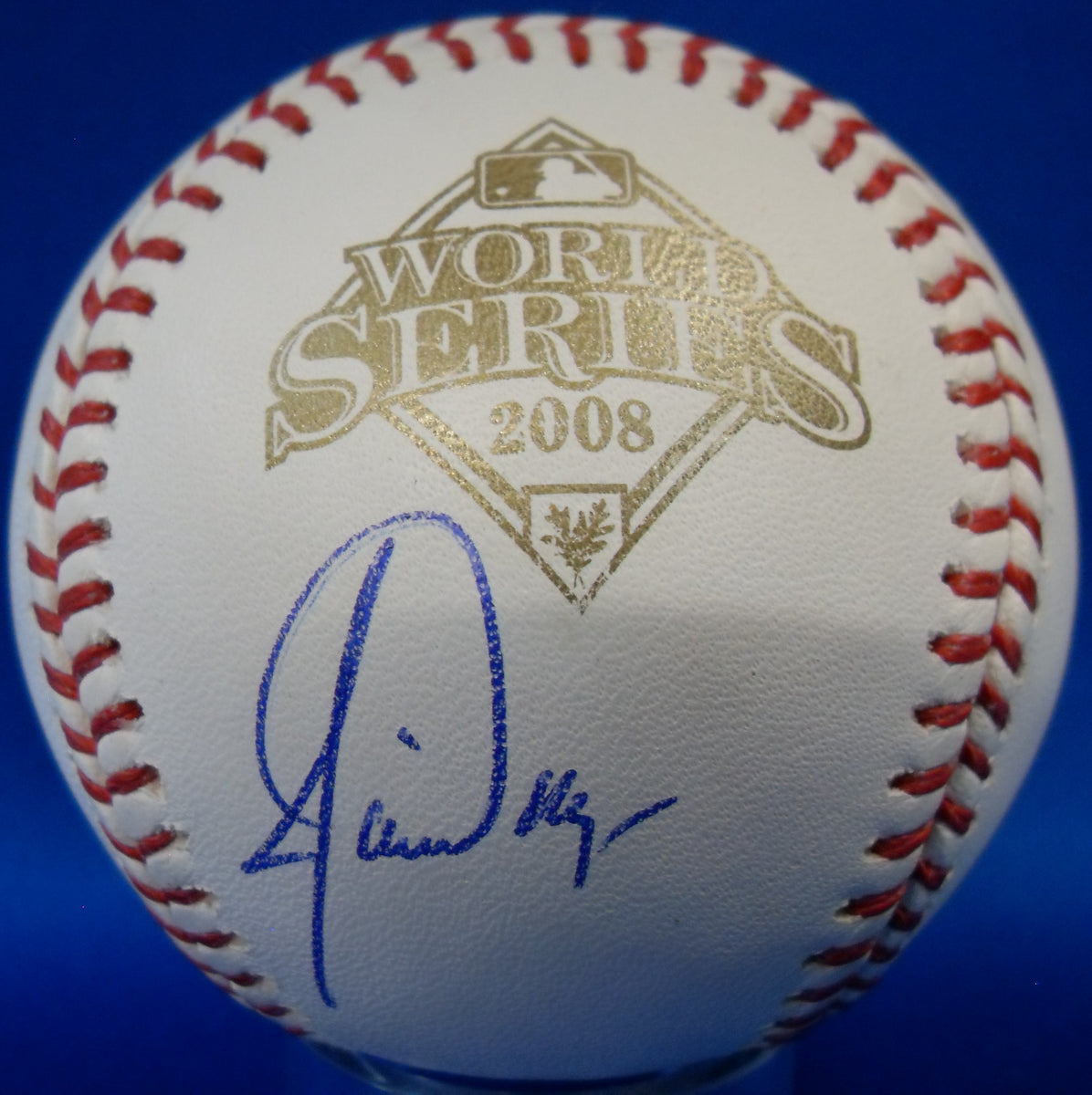 Jamie Moyer Autographed Signed 2008 World Series Baseball JSA ...