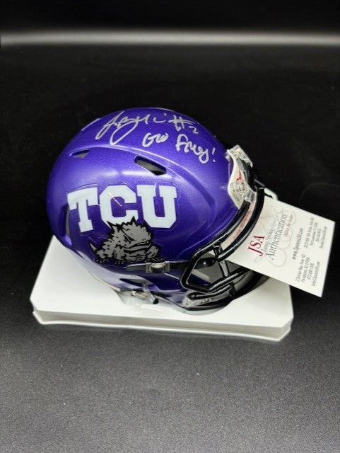 Trevone Boykin TCU Mini Helmet with Inscription – Northwest Sportscards