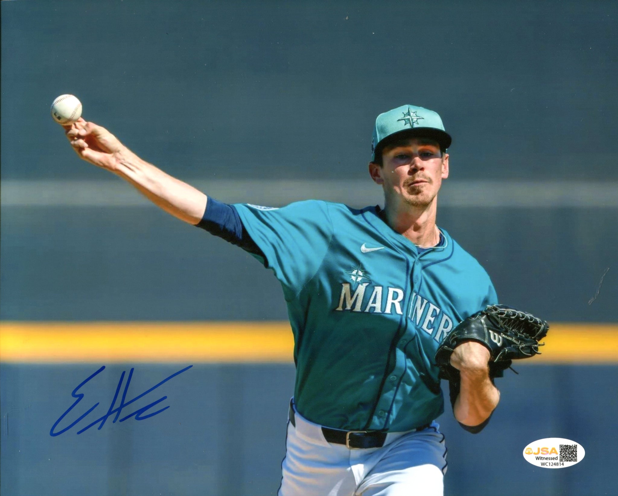 Emerson Hancock Autographed 8x10 Seattle Mariners Photograph JSA ...