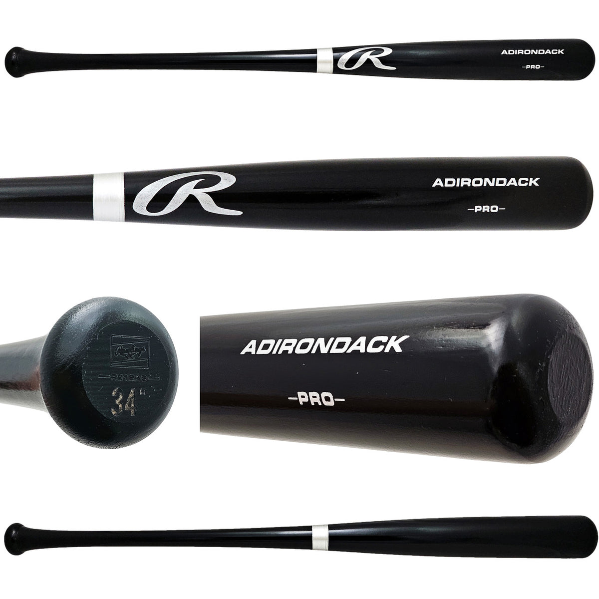 Rawlings Adirondack Pro Baseball Bat Black Unsigned – Northwest Sportscards