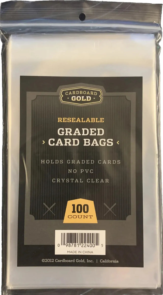 Cardboard Gold Resealable Graded Card Bags Pack – Northwest Sportscards