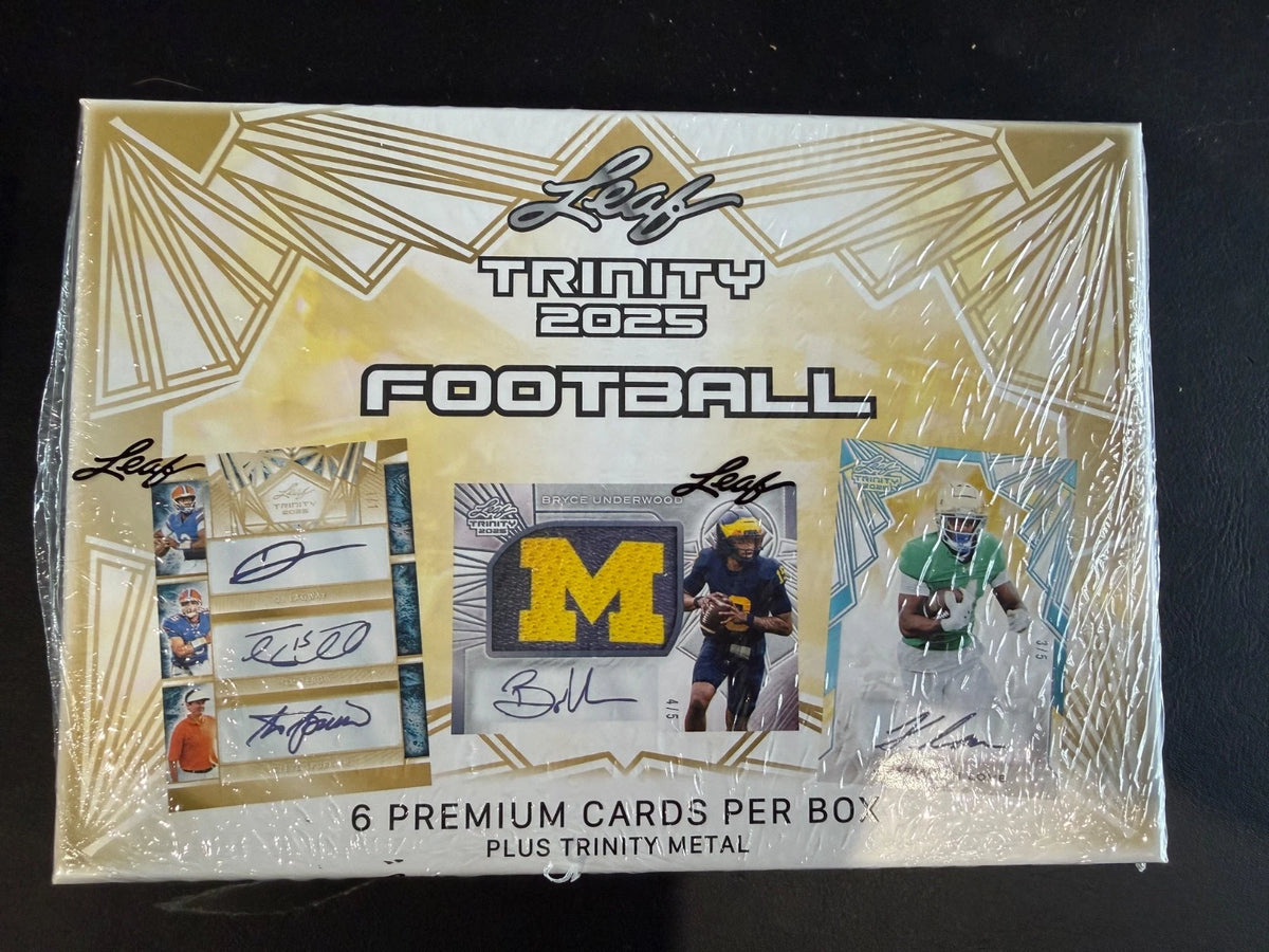 2025 Leaf Trinity Football Hobby Box – Northwest Sportscards