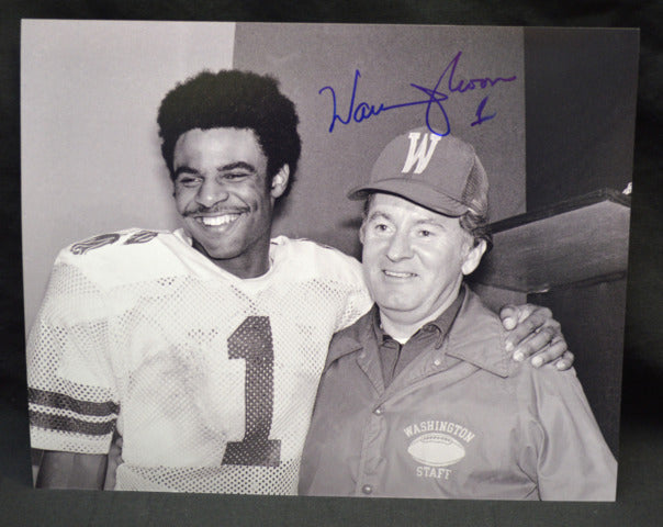 Warren Moon UW Huskies Signed 8x10 Photo #8 w/Don James – Northwest ...